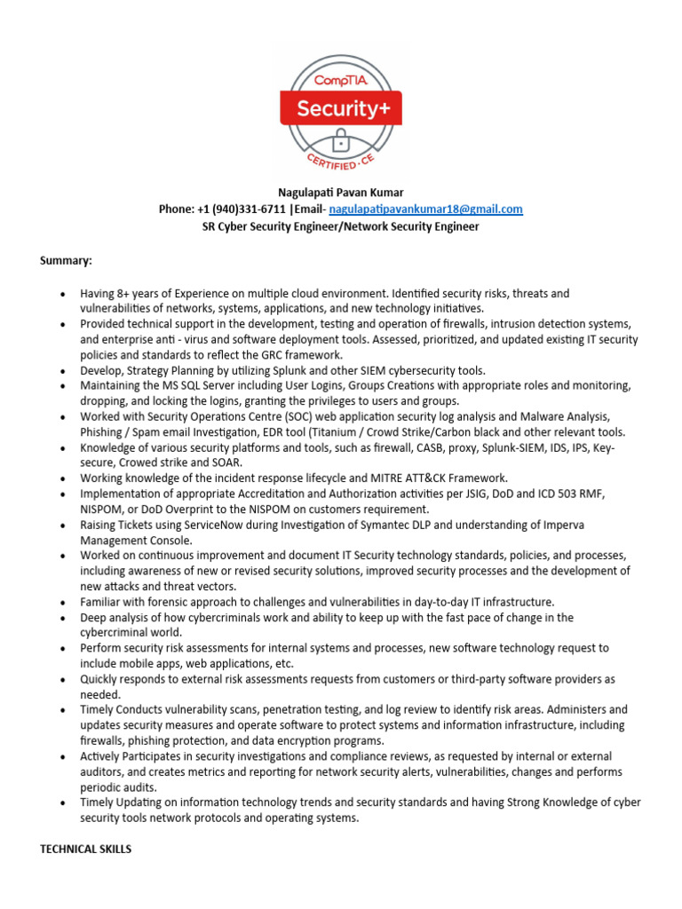 SR Cyber Security Pavan | PDF | Security | Computer Security