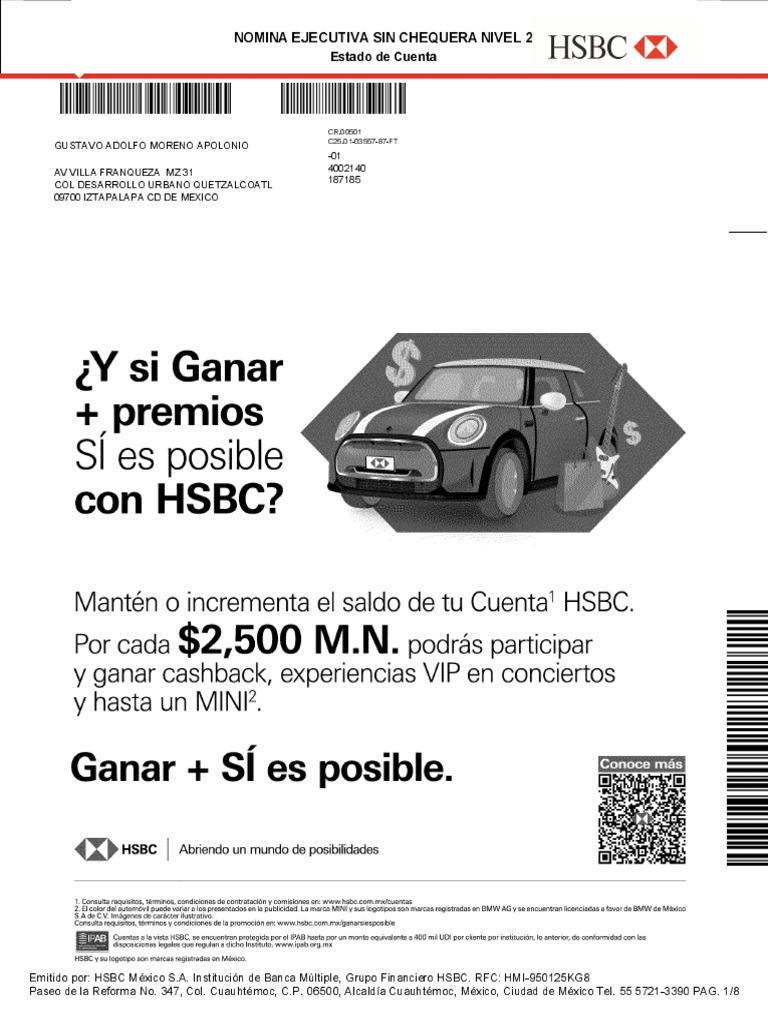 Estado de Cuenta HSBC | PDF