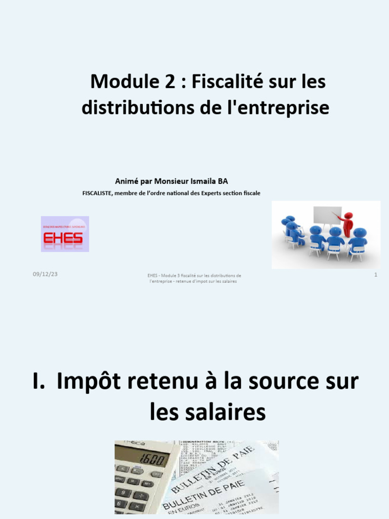 Presentation Cours Sur La Fiscalité de La Paie 2022 | PDF | Impôt sur le revenu | Salaires