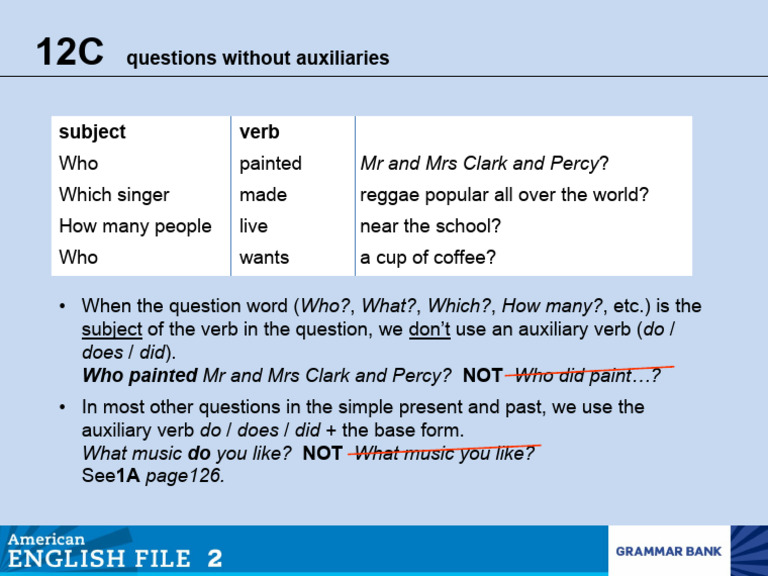 12C Grammar Bank YM | PDF