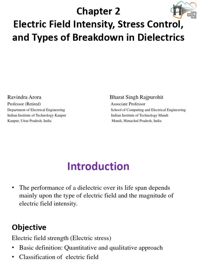 Chapter 2 | PDF | Electrical Breakdown | Electric Field