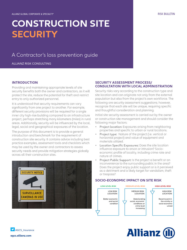 ARC Construction Site Security FF | PDF | Computer Security | Security