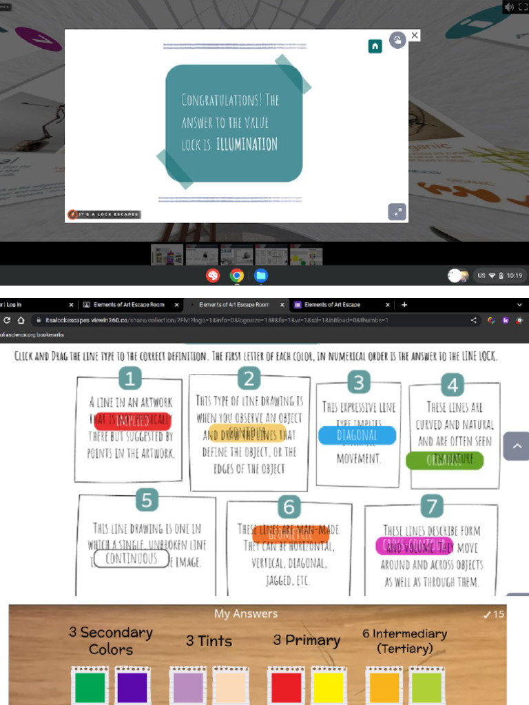 elements of art escape room | PDF