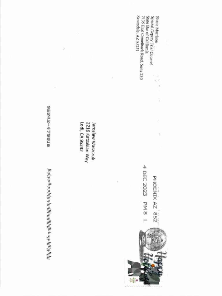 12-01-2023 - Response From The State Bar California - Complaint Against ... 12-01-2023 - Response From The State Bar California - Complaint Against ...