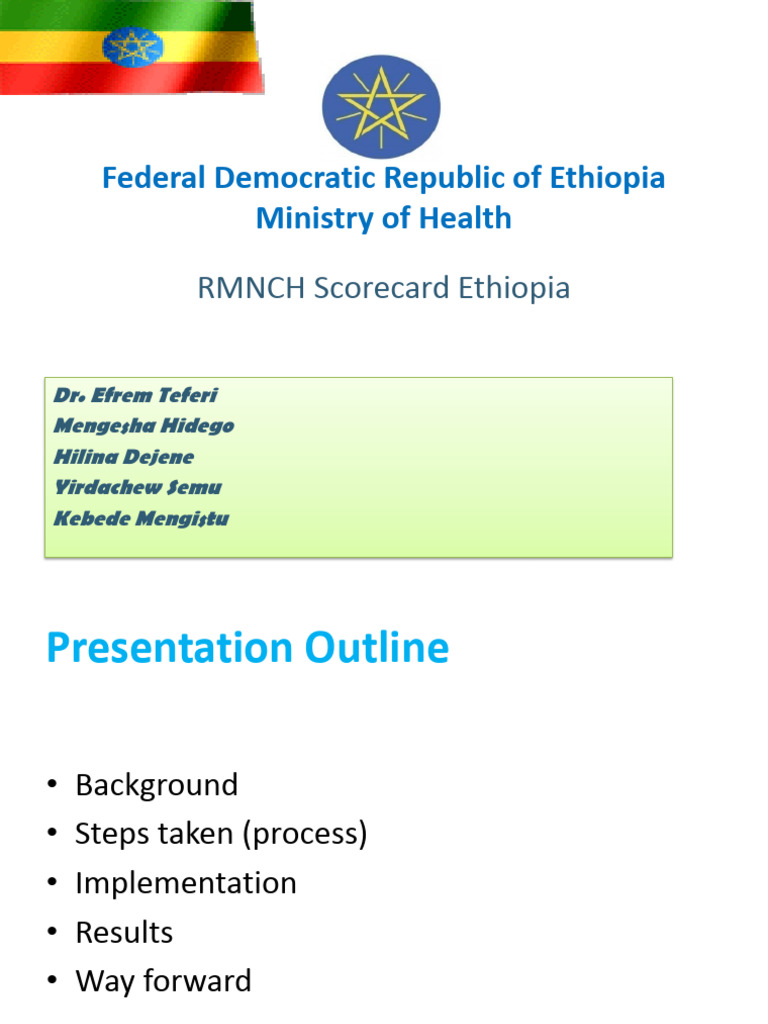 Day 1 RMNCH Ethiopia | PDF | Capacity Building