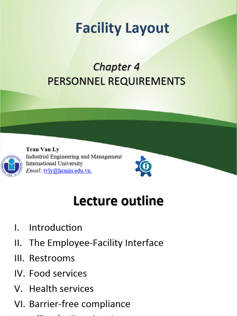 05W6 Ch04 Facilities Personnel Requirements | PDF