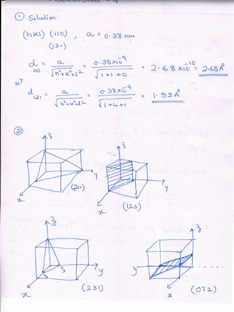 Solutions - XRay Diffraction and Crystallography | PDF