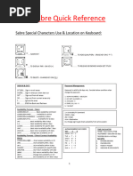 Sabre Keyboard Quick Reference Guide | PDF | Cursor (User Interface) | Computer Keyboard