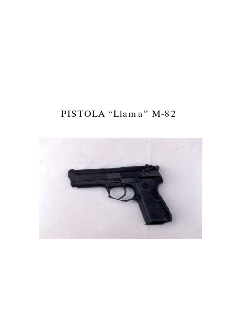 124 Pistola Llama m82 | PDF | Pistola | Cartucho (armas de fuego)
