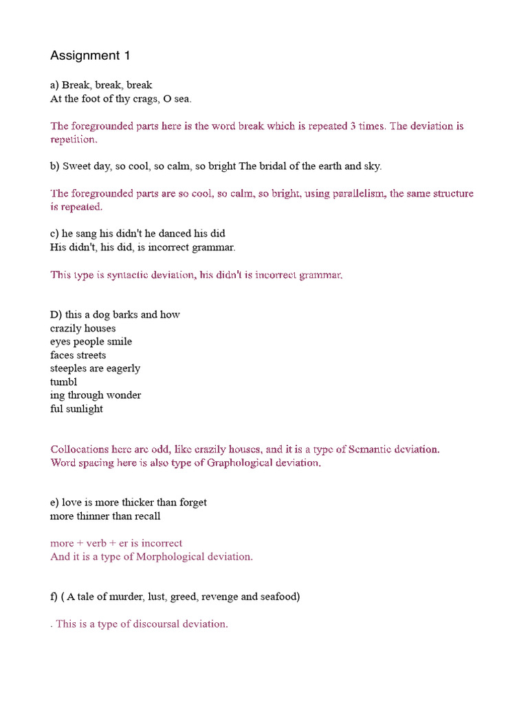 Assignments | PDF | Grammar | Communication