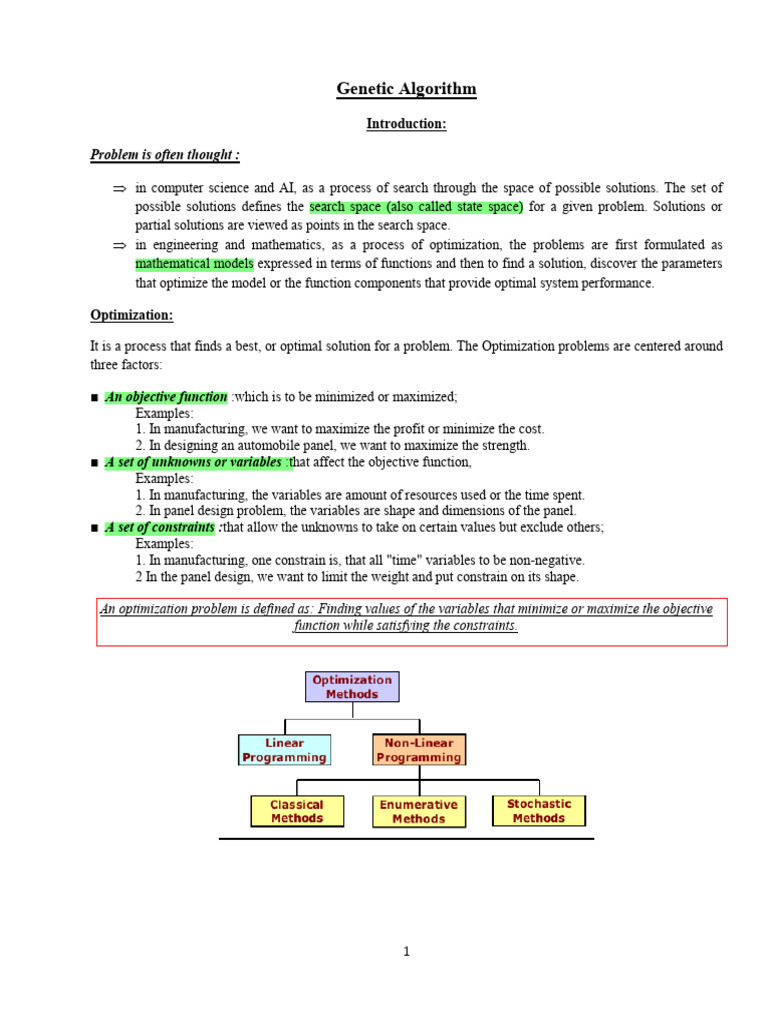 SC Unit 5 | PDF | Mathematical Optimization | Genetic Algorithm