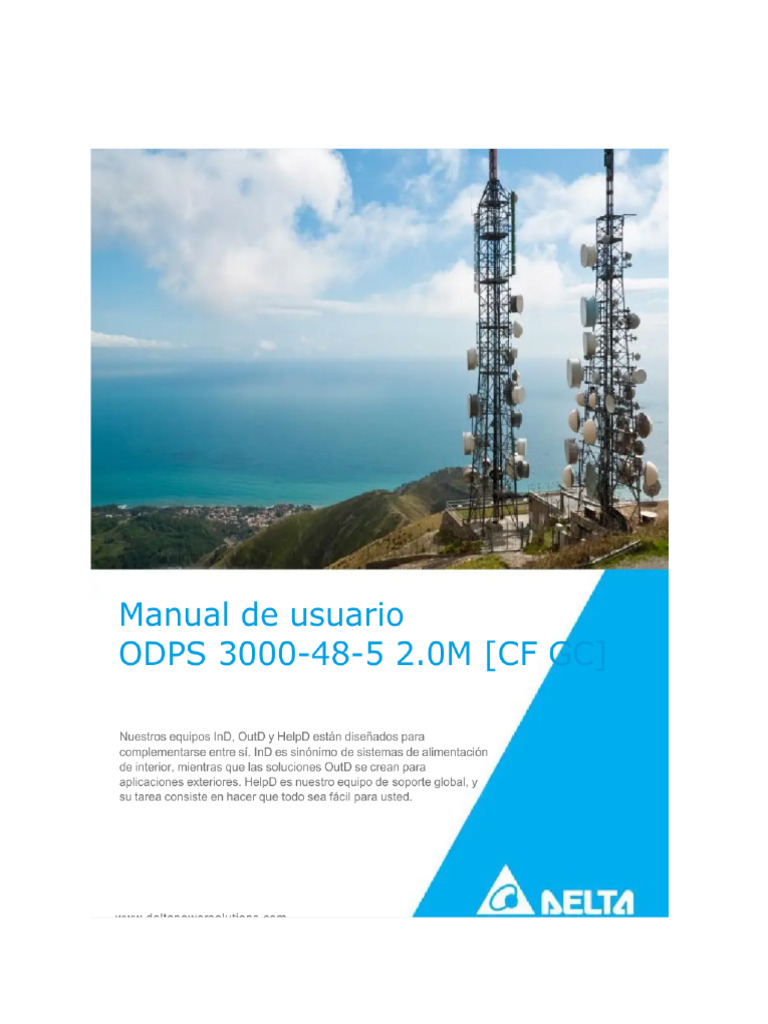 USER MANUAL ODPS3000 48 5 2 0M CF GC Rev02 ES | PDF