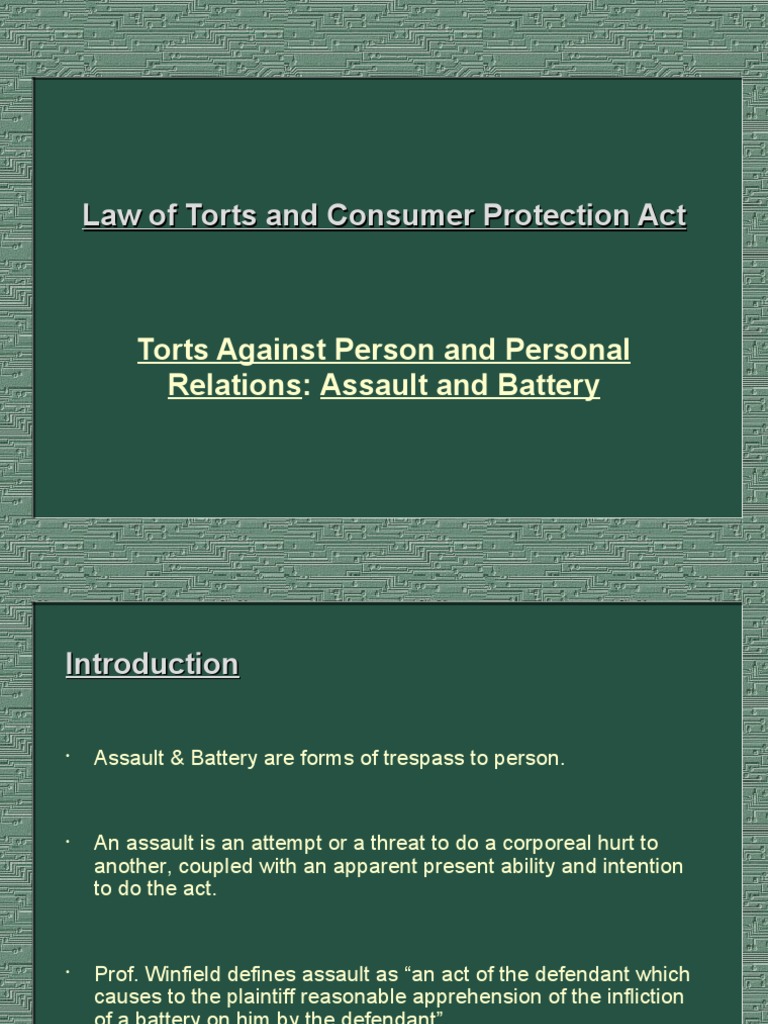 Assault and Battery | PDF | Assault | Battery (Crime)
