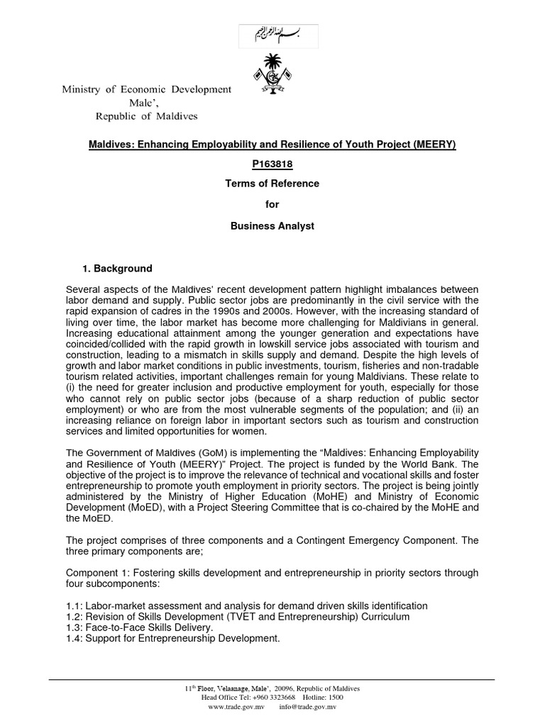 Economic Development of Maldives | PDF | Labour Economics | Employment