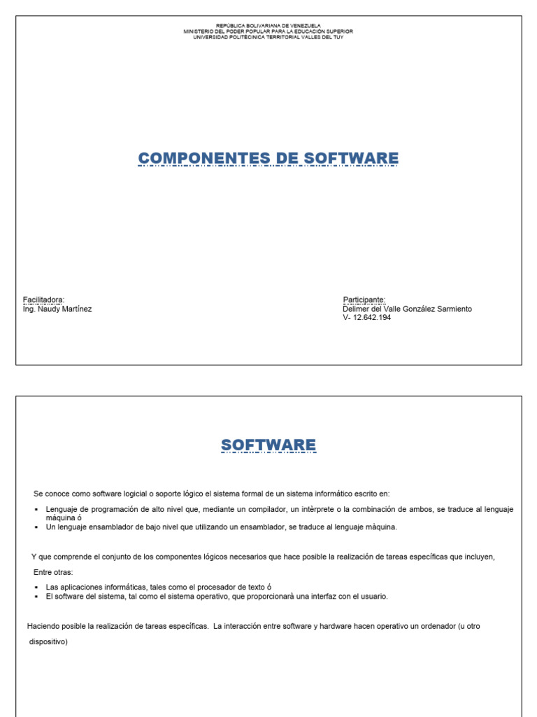 Componentes de Software | PDF