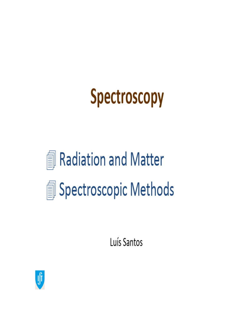 2 - Spectroscopy Introduction | PDF | Electromagnetic Radiation ...