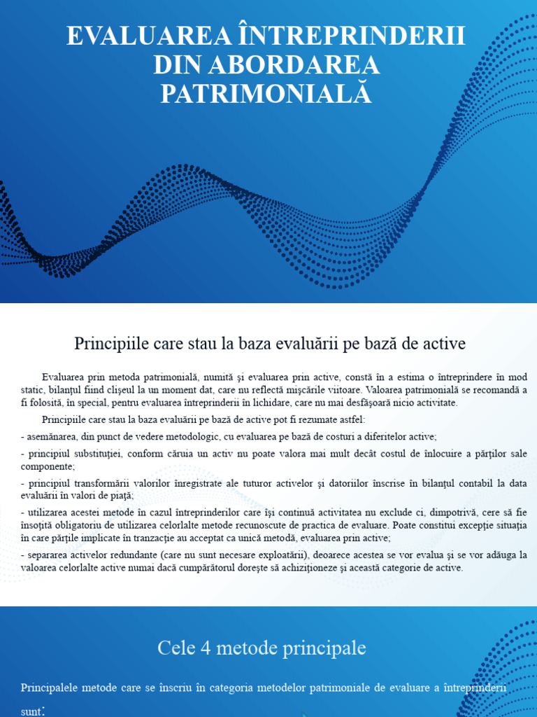 Evaluarea Întreprinderii | PDF