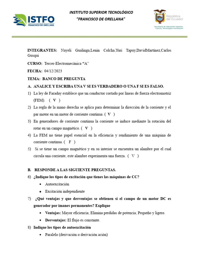 Banco de Pregunta | PDF