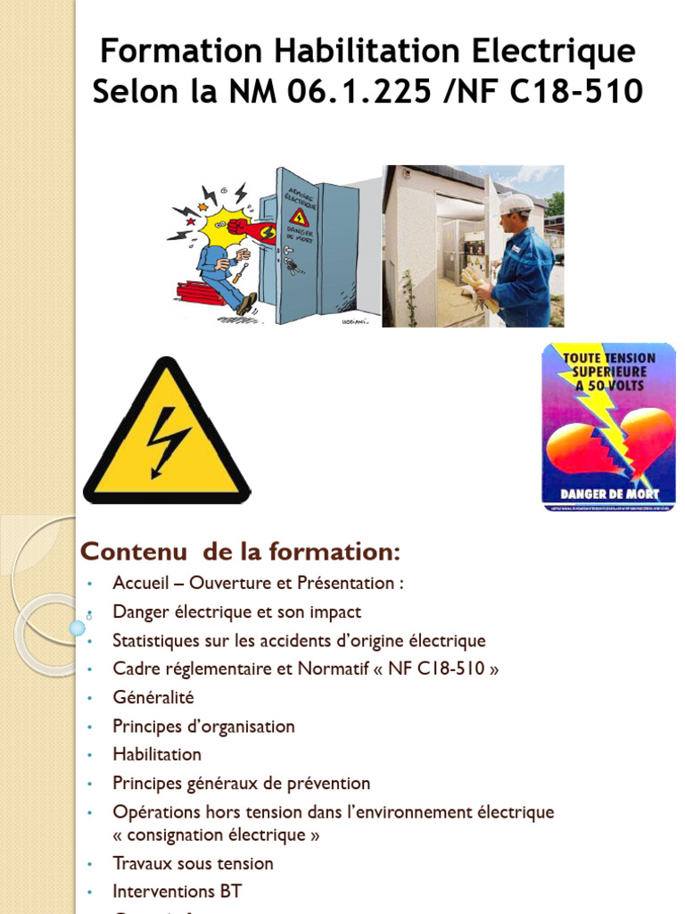 Risque Électrique Pour Habilitation Électrique | PDF | Science des matériaux | Sécurité