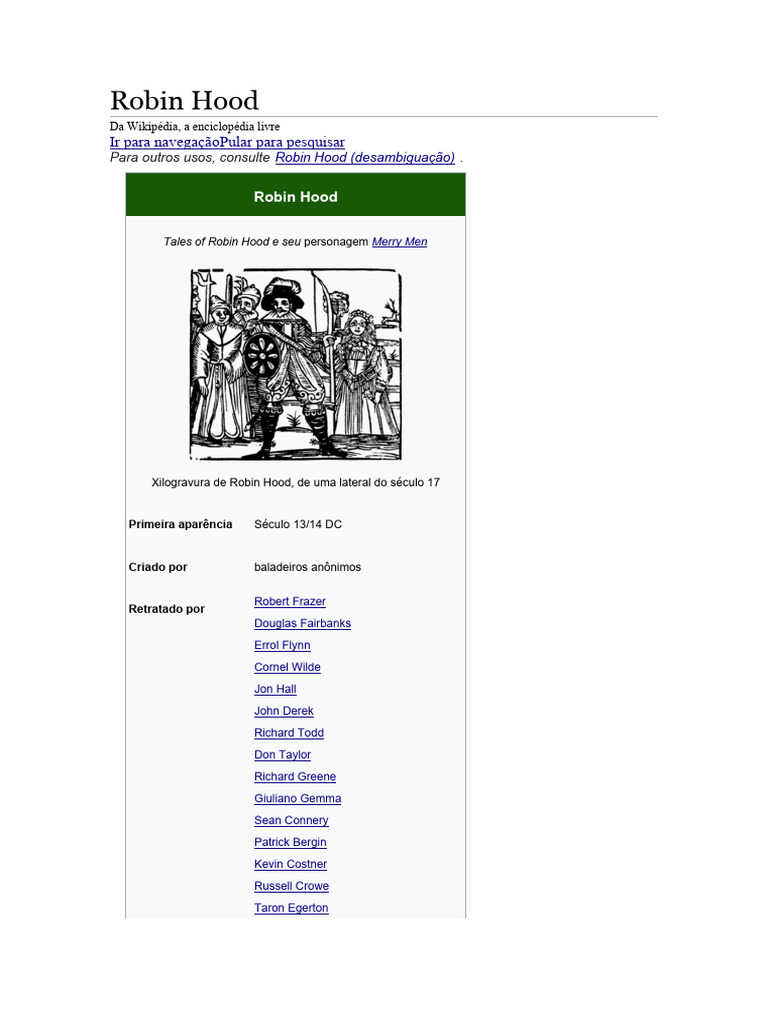 Robin Hood | PDF