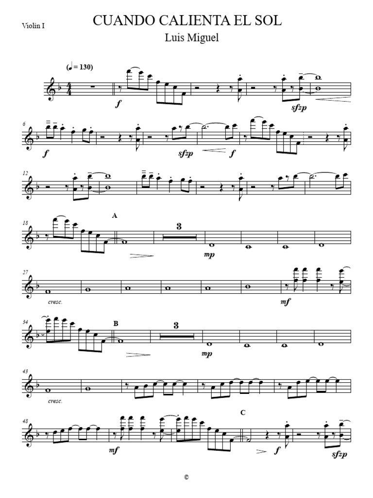 Cuando Calienta El Sol - VLN I | PDF