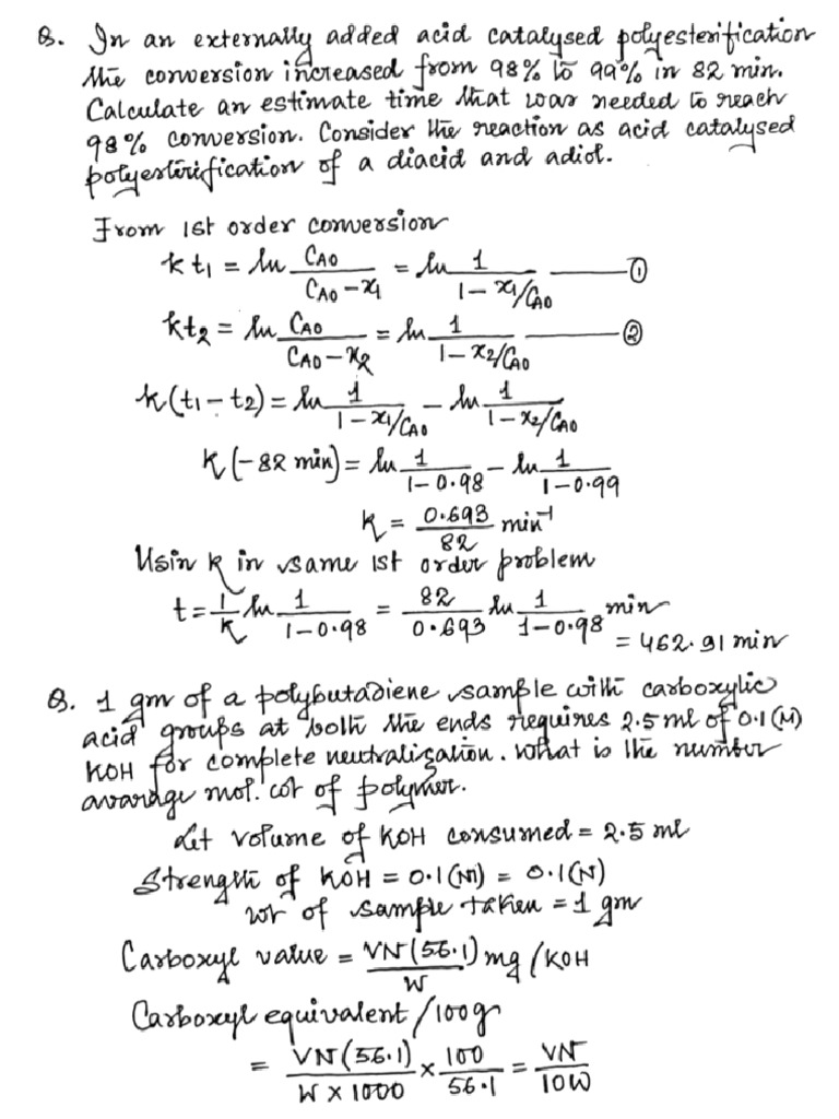 Polymer Questions | PDF