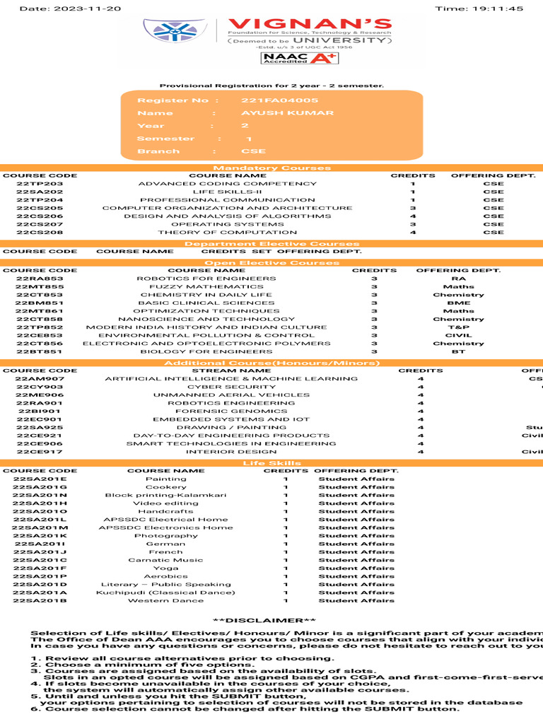 Provisional Registration | PDF