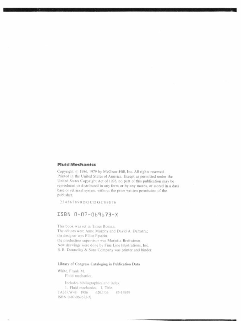 Frank White Fluid Mechanics Book | PDF