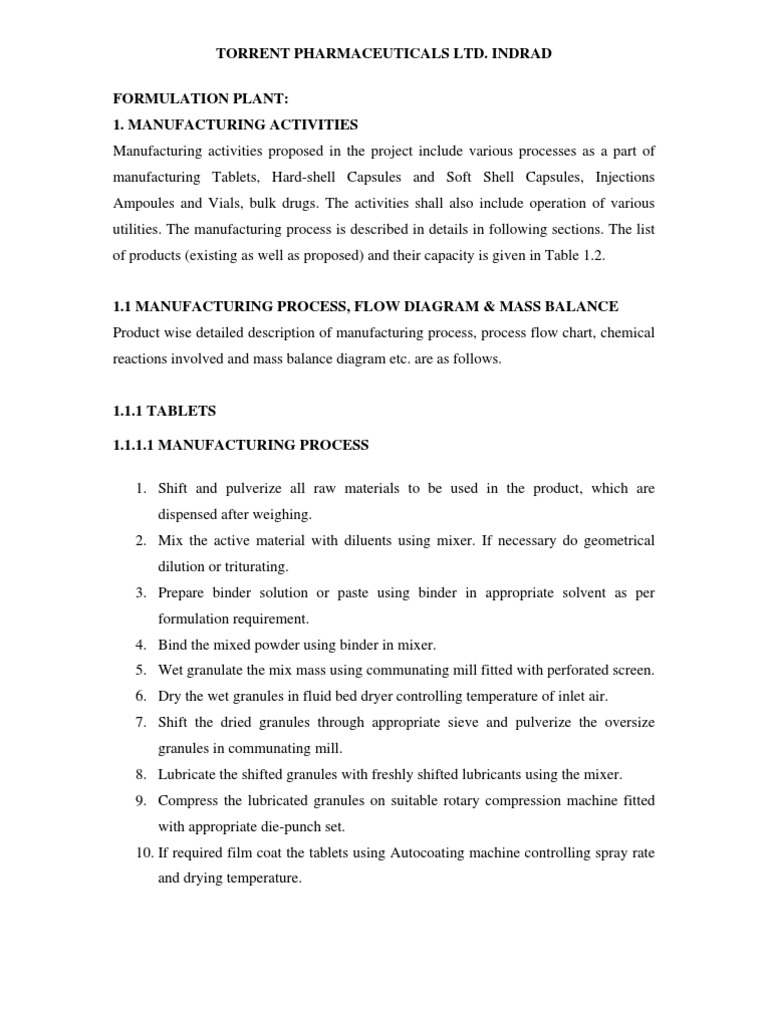 Tablet Flow Chart | PDF | Tablet (Pharmacy) | Packaging And Labeling