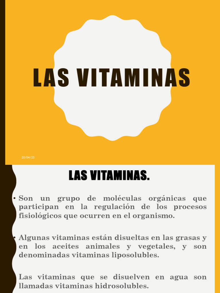 Tipos y funciones de las vitaminas | PDF | Vitamina | Metabolismo