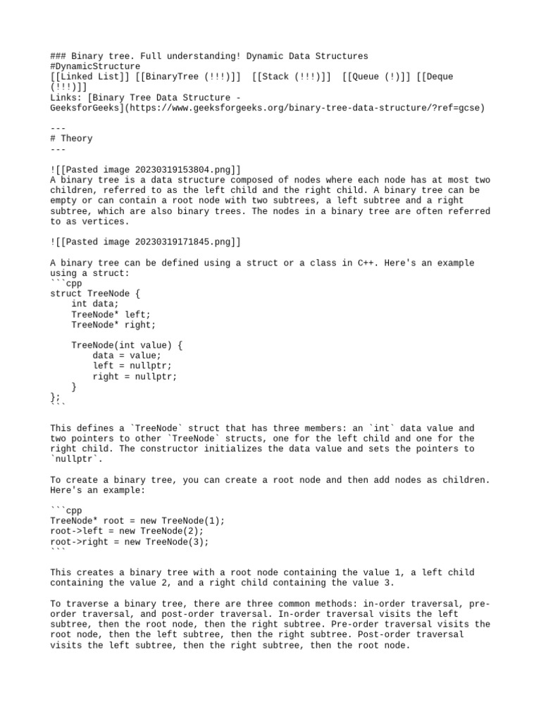 BinaryTree (!!!) | PDF | Software Development | Computer Science BinaryTree (!!!) | PDF | Software Development | Computer Science