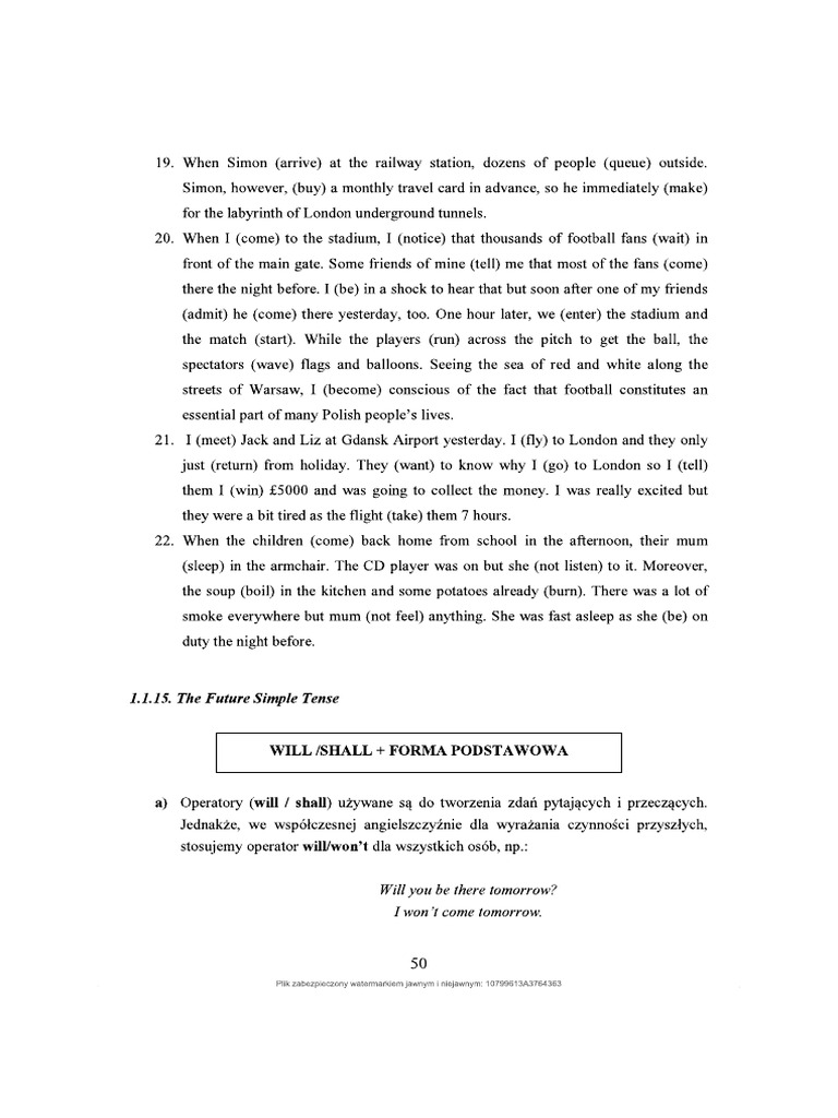 Future (4 Tenses) Step by Step | PDF
