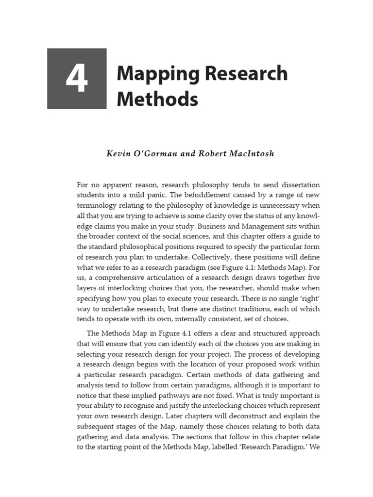 Xchapter 4 Mapping Research Methods | Download Free PDF | Immanuel Kant ...