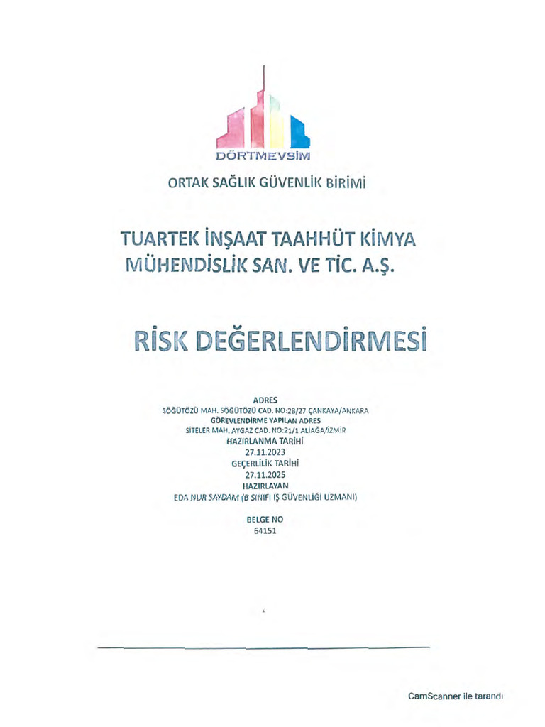 STAR Risk Değerlendirmesi | PDF