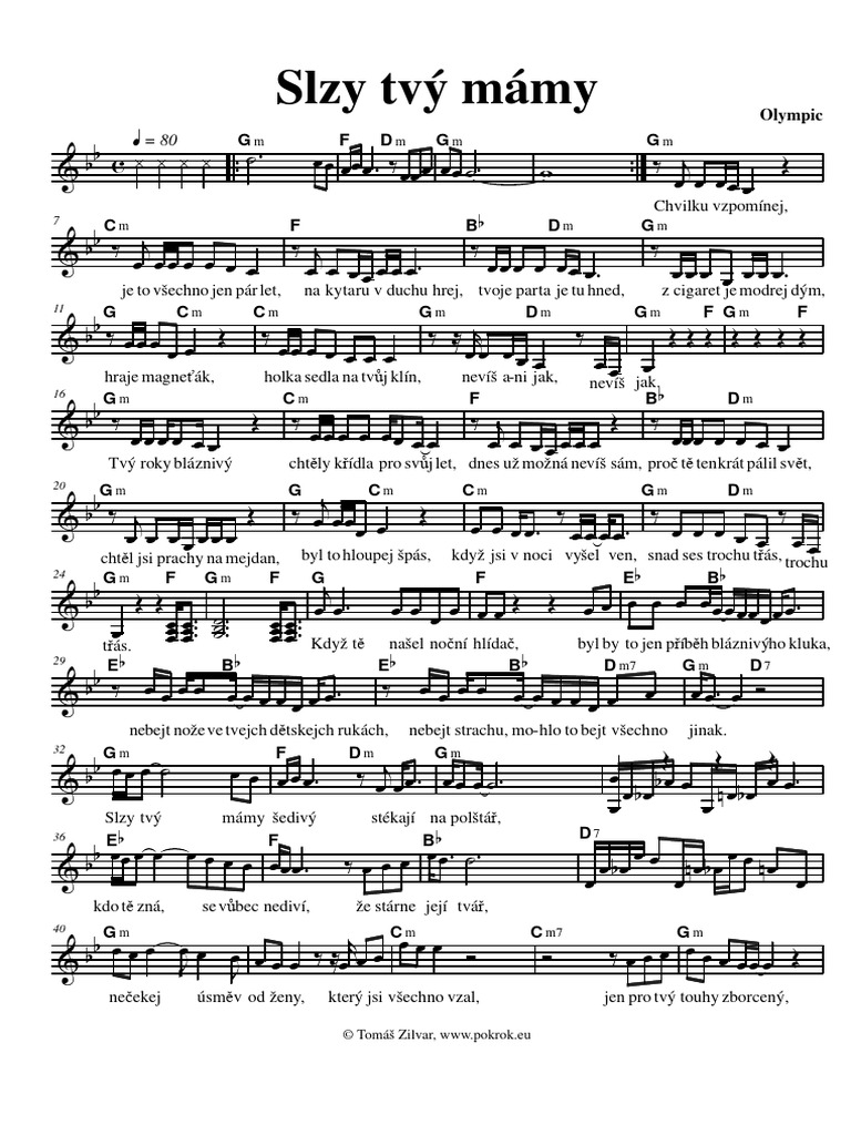 Slzy Tvý Mámy - Olympic | PDF