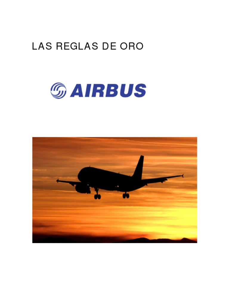 Reglas de Oro para Pilotos de Airbus | PDF | Aeronave | Control de ...