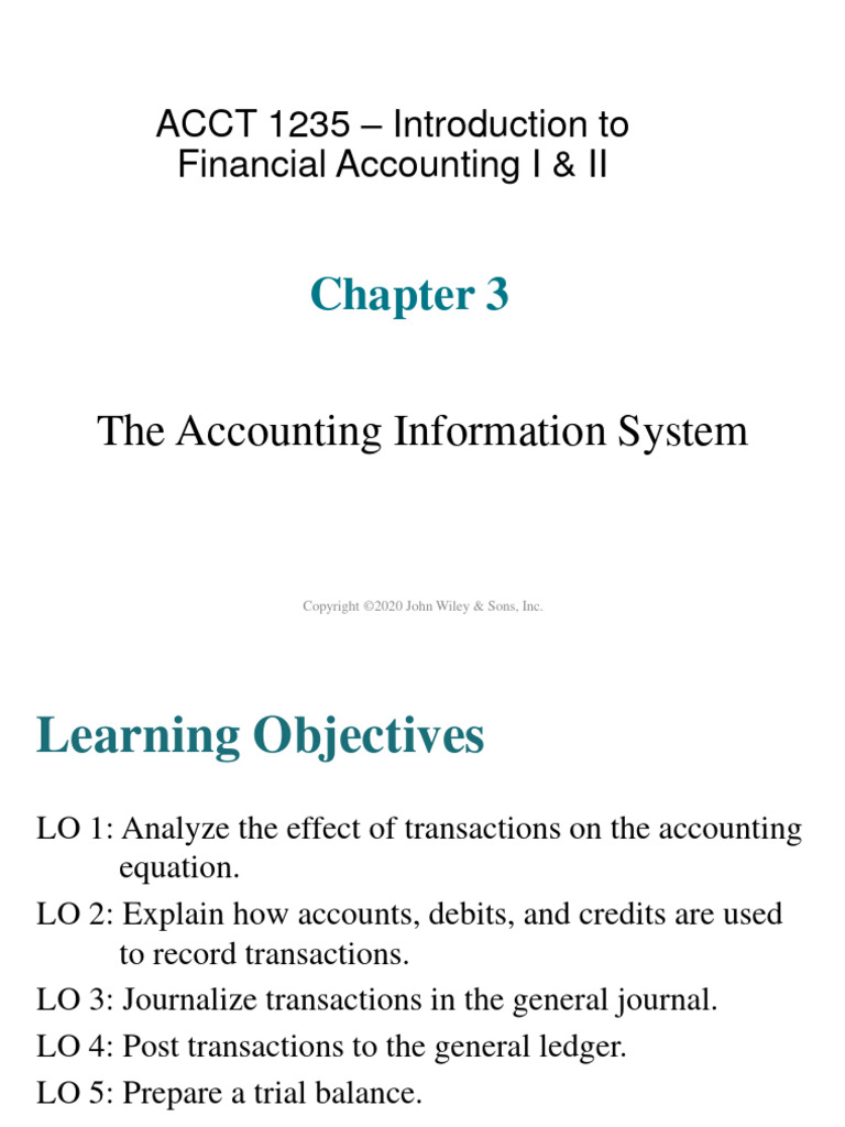 Chapter 3 Wiley Pdf Debits And Credits Economies