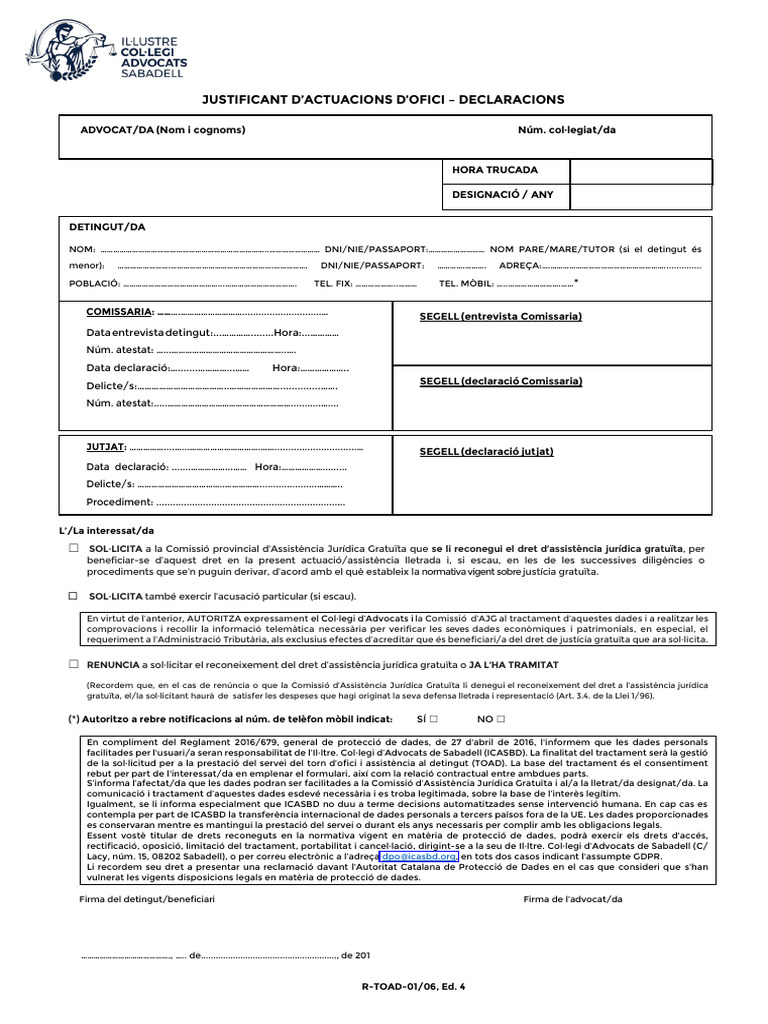 Nou Model Torn Ofici | PDF