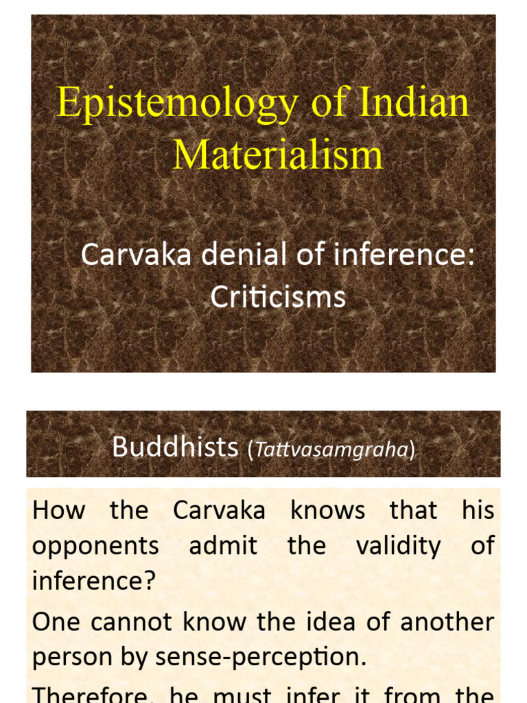 Epistemology - Perception - Criticism | PDF | Knowledge | Inference