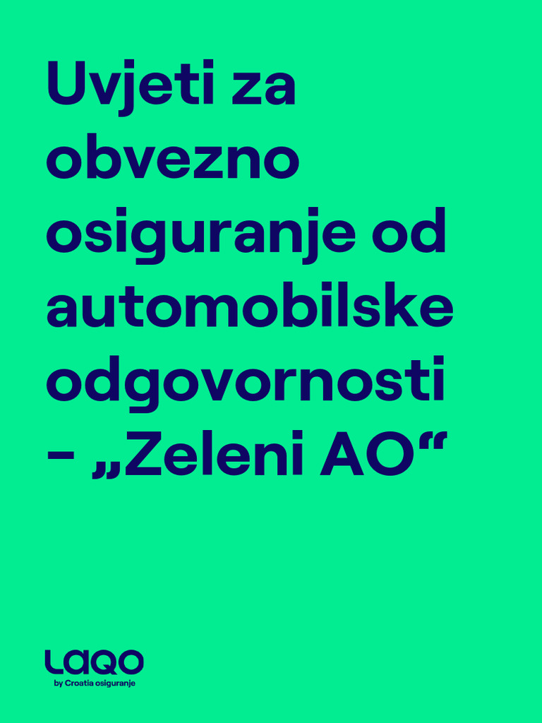 Uvjeti Osiguranja PL-01800094080200 | PDF