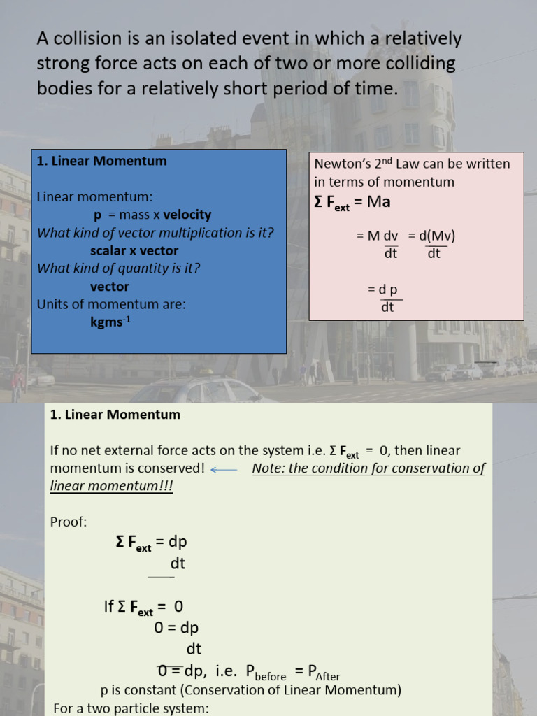 Collisions Lecture Notes Pdf