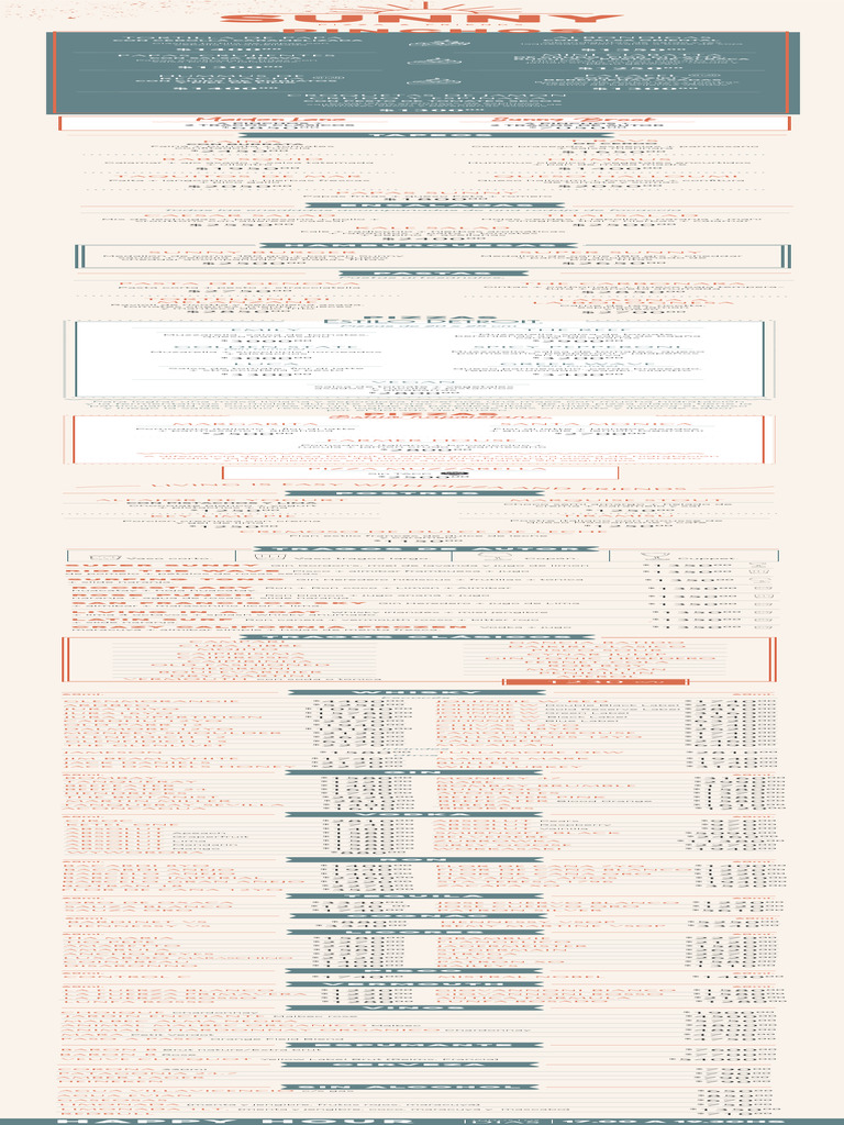 Carta Sunny | PDF | Pizza | pesto
