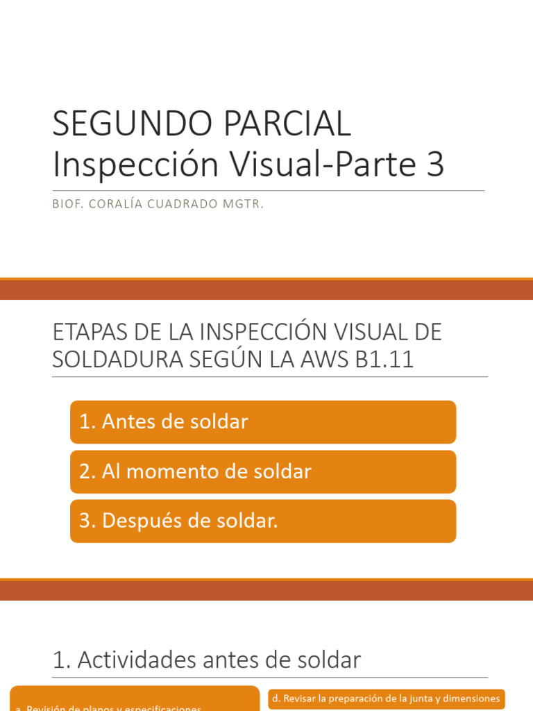 Inspección Visual-Parte 3-END | PDF | Soldadura | Construcción