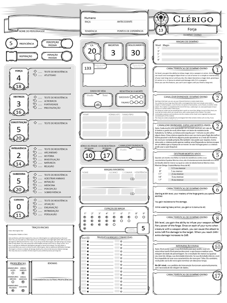 Cleric Morningstar Enhancements 5E | PDF | Dungeons & Dragons