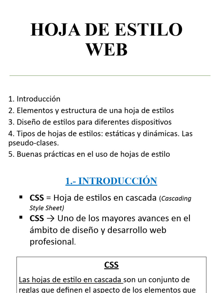Tema2B-Hoja de Estilo Web | PDF | Ingeniería de software | Internet