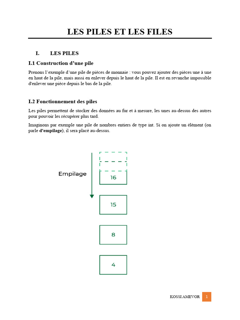 SD Piles Files | PDF | Structure de contrôle | Programmation informatique