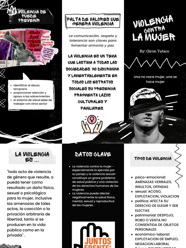 triptico_violencia contra la mujer | PDF