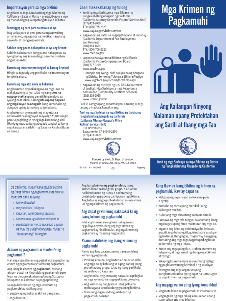 Preventing Hate Crimes Brochure TAG | PDF