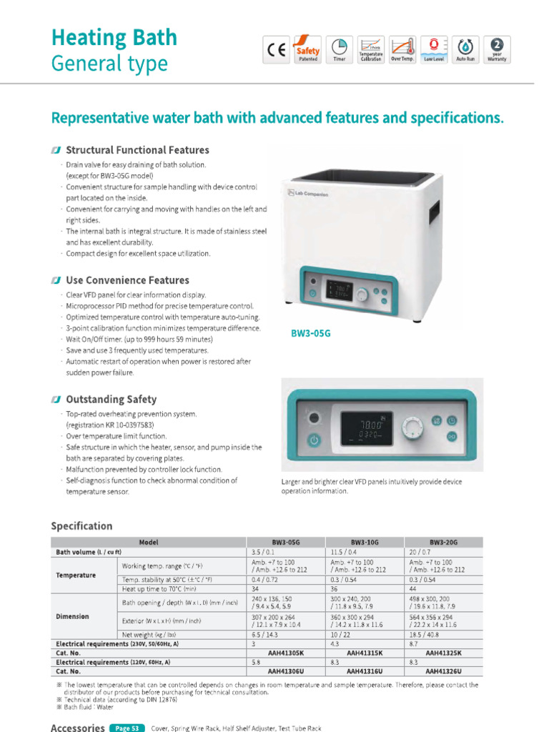 Water bath LAb comp | PDF