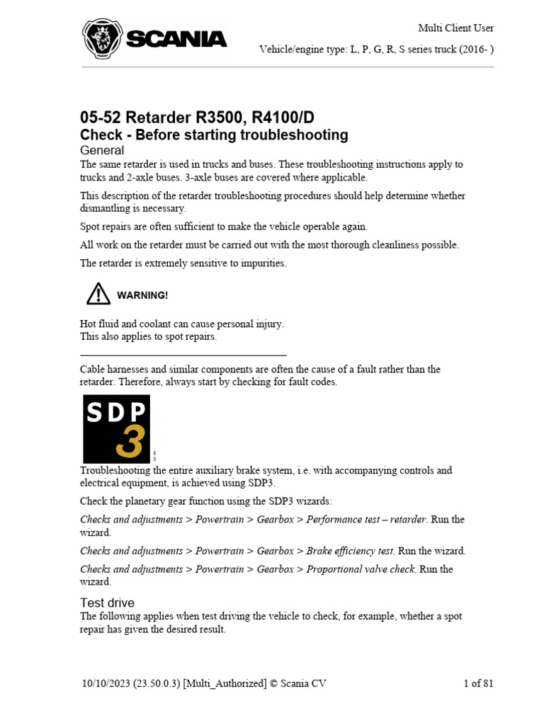 RETARDER | PDF | Truck | Axle